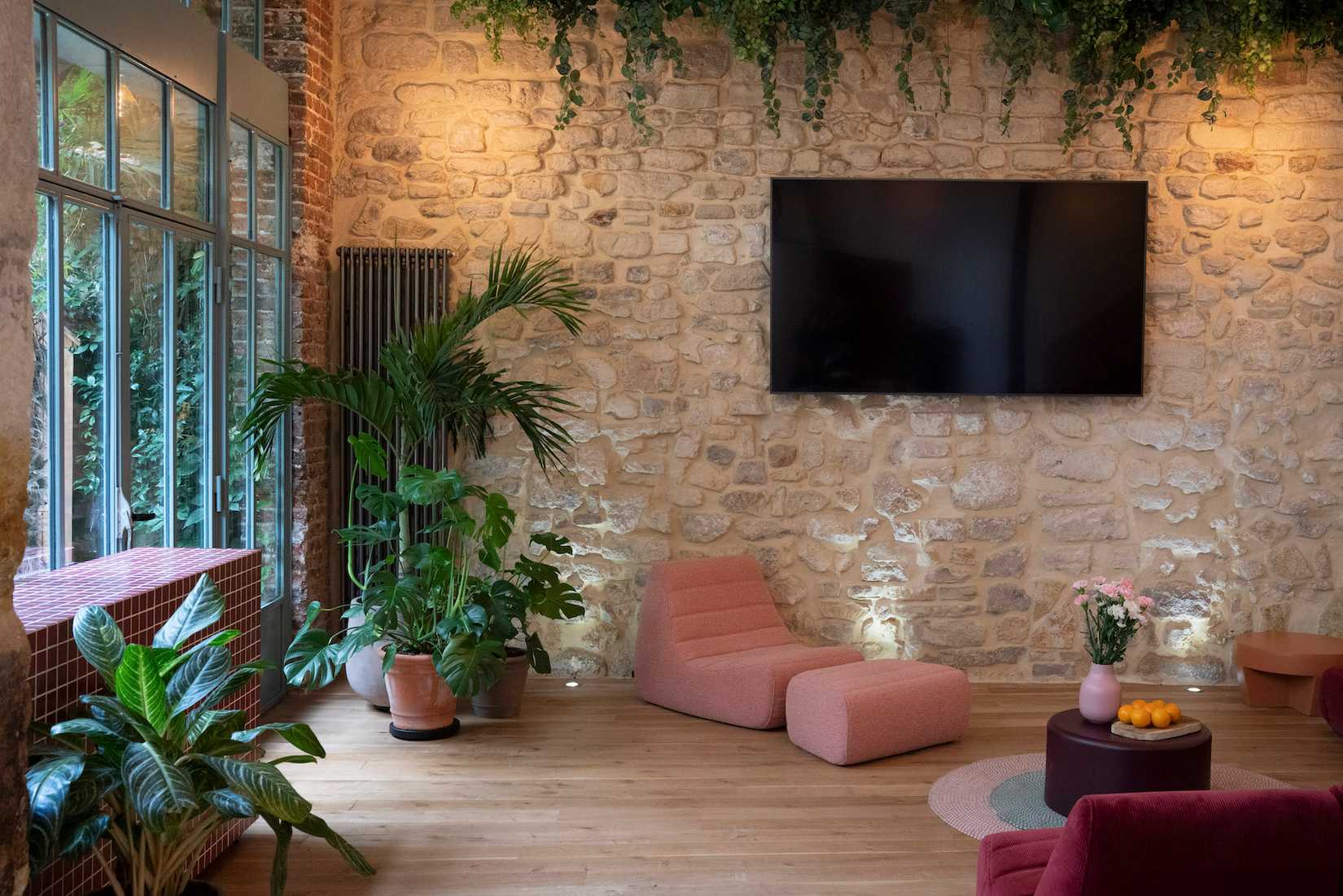 Loft familial transformé en espace de réception